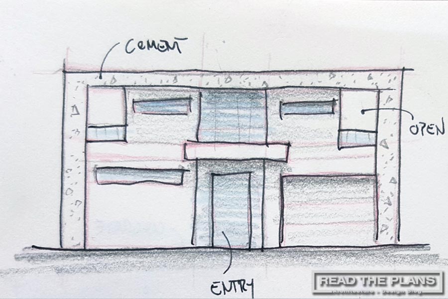 Inspirational Architecture Sketching Challenge - Read the Plans